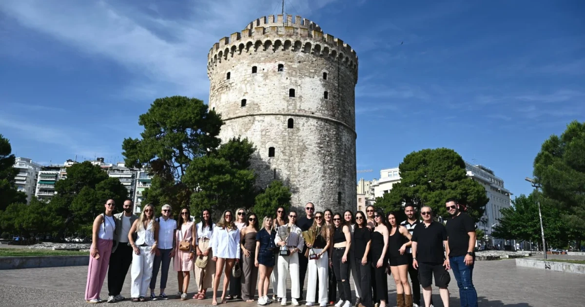 Οι πανηγυρισμοί της ομάδας Χάντμπολ γυναικών του ΠΑΟΚ (pics)