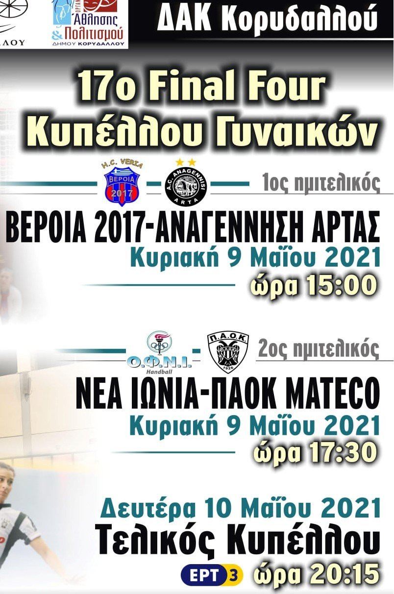 Κυριακή και Δευτέρα το Final Four του Κυπέλλου Γυναικών στο χάντμπολ