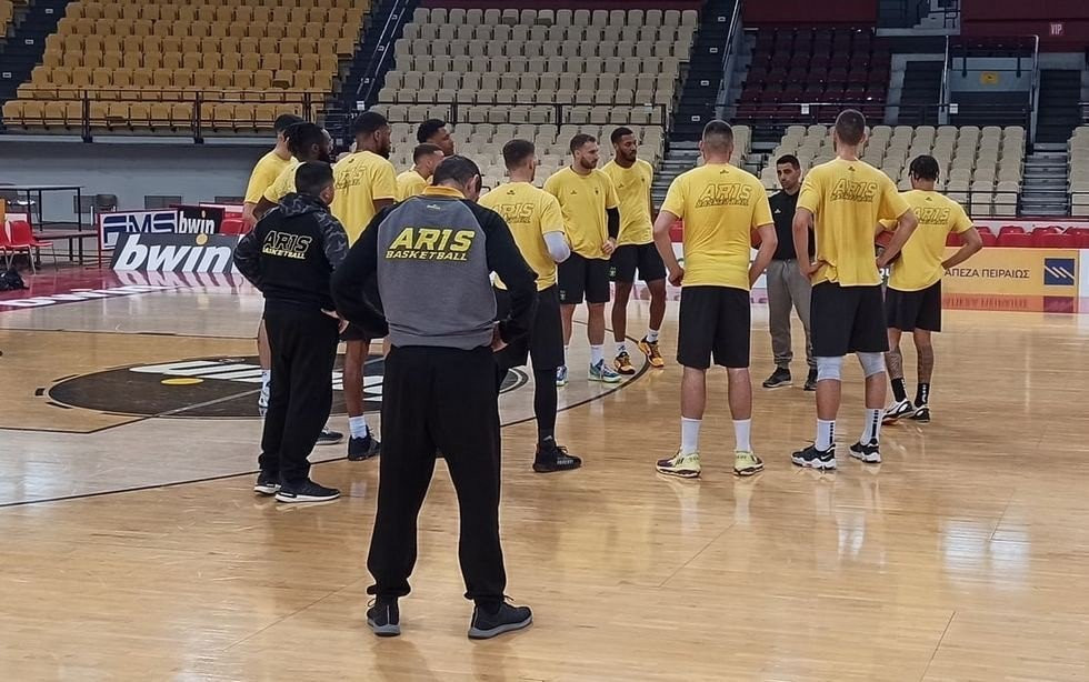Προπονήθηκε στο ΣΕΦ ο Άρης, έτοιμος για το Περιστέρι